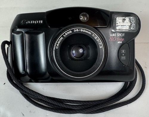 Canon Sure Shot 80 Tele SAF 35mm Point & Shoot Film Camera Tested W ...