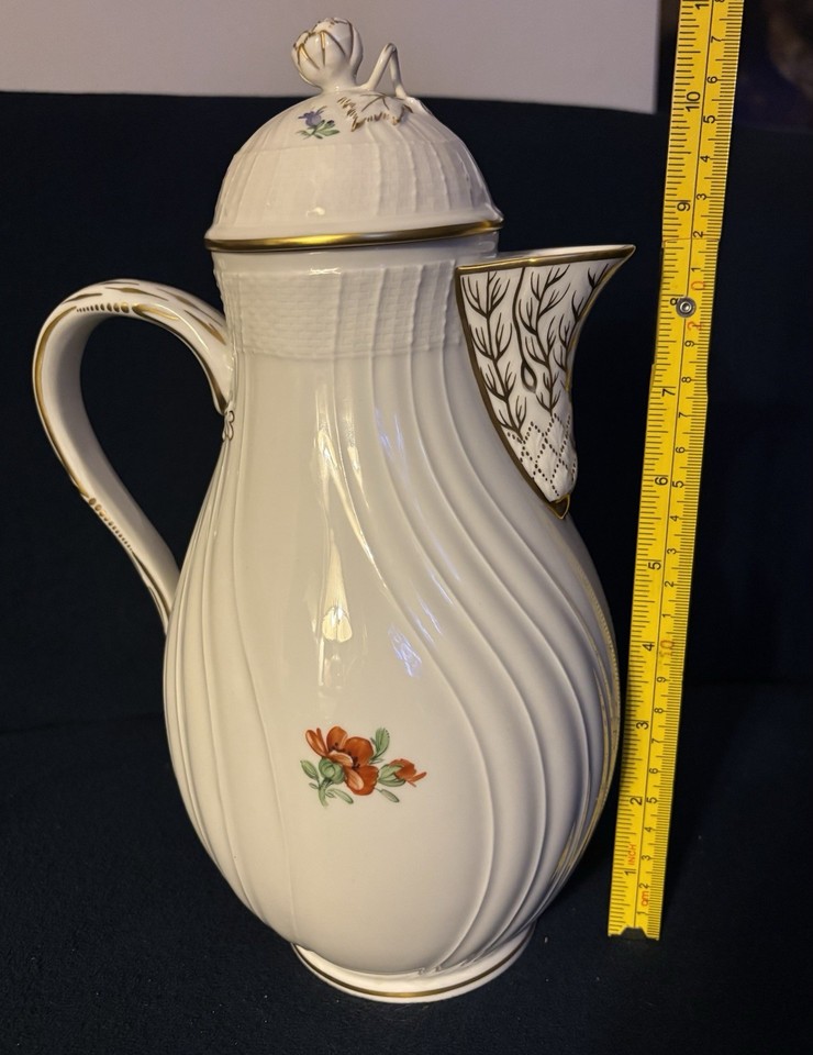KPM Antique Demitasse, Teapot or Chocolate Pot, Hand Painted - No ...