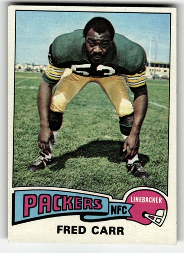 1975 Topps Fred Carr #233 Green Bay Packers HIGH GRADE NO CREASES ...