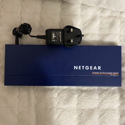 Netgear ProSafe 16-Port Gigabit Switch GS116 v2 Auto Uplink with PSU ...