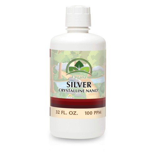 Organa Crystalline Nano Colloidal Silver - 100 PPM - 32 oz Bottle ...