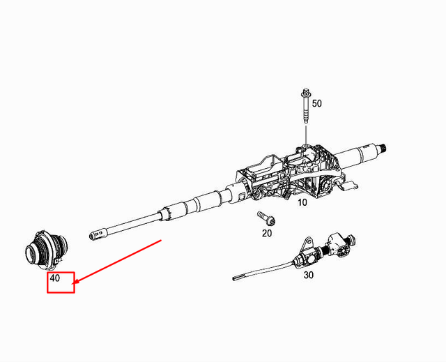 MERCEDES-BENZ GLC X253 STEERING COLUMN BOOT A2534600600 GENUINE for ...