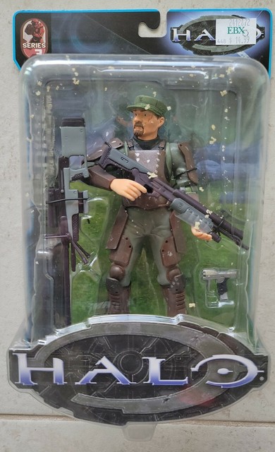 Joyride Studios Halo Series 3 UNSC Marine Sergeant Stacker Figure 2003 ...