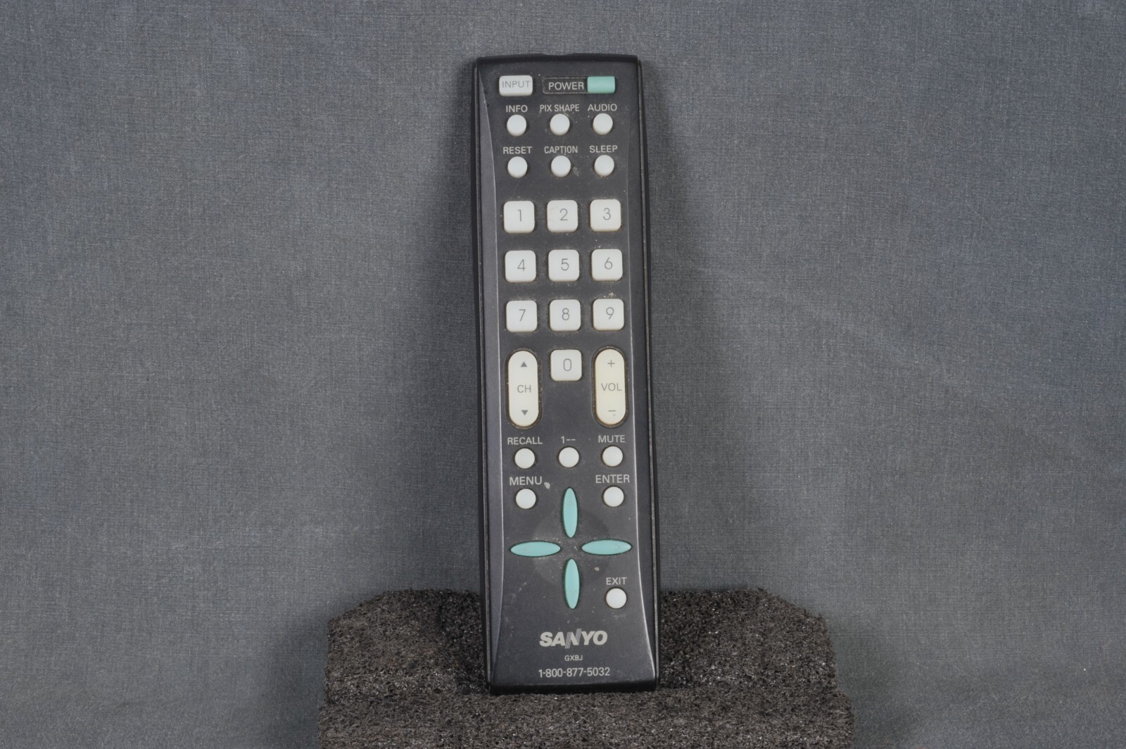 SANYO Television TV Original Remote Control GXBJ Black - IR Tested ...