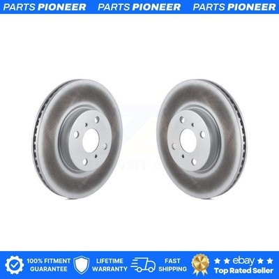 Front Coated Disc Brake Rotors Pair For Toyota Yaris | eBay