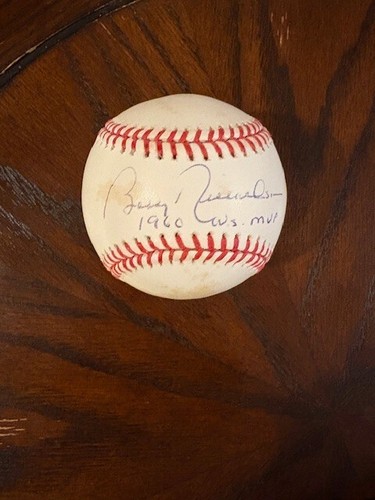 1960 BOBBY RICHARDSON WS MVP SIGNED BASEBALL. PLEASE SEE PICTURES ...