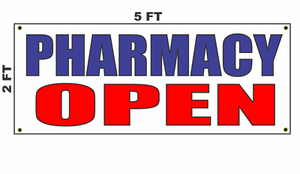 Pharmacy Open Banner Sign | eBay