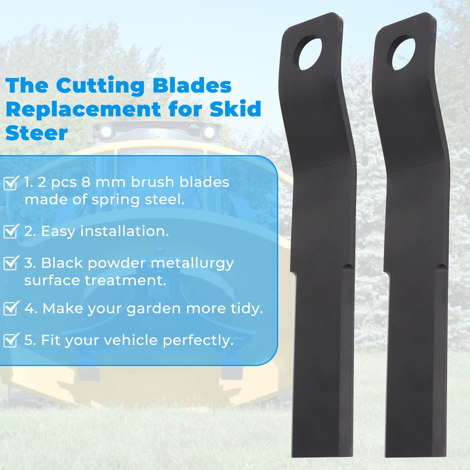 2x Skid Steer Brush Cutter Cutting Blade For Use with AGT-RC72/EXRC54 ...