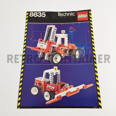 Lego Vintage Istruzioni Instructions Set 8835 - Technic Forklift (1989 ...