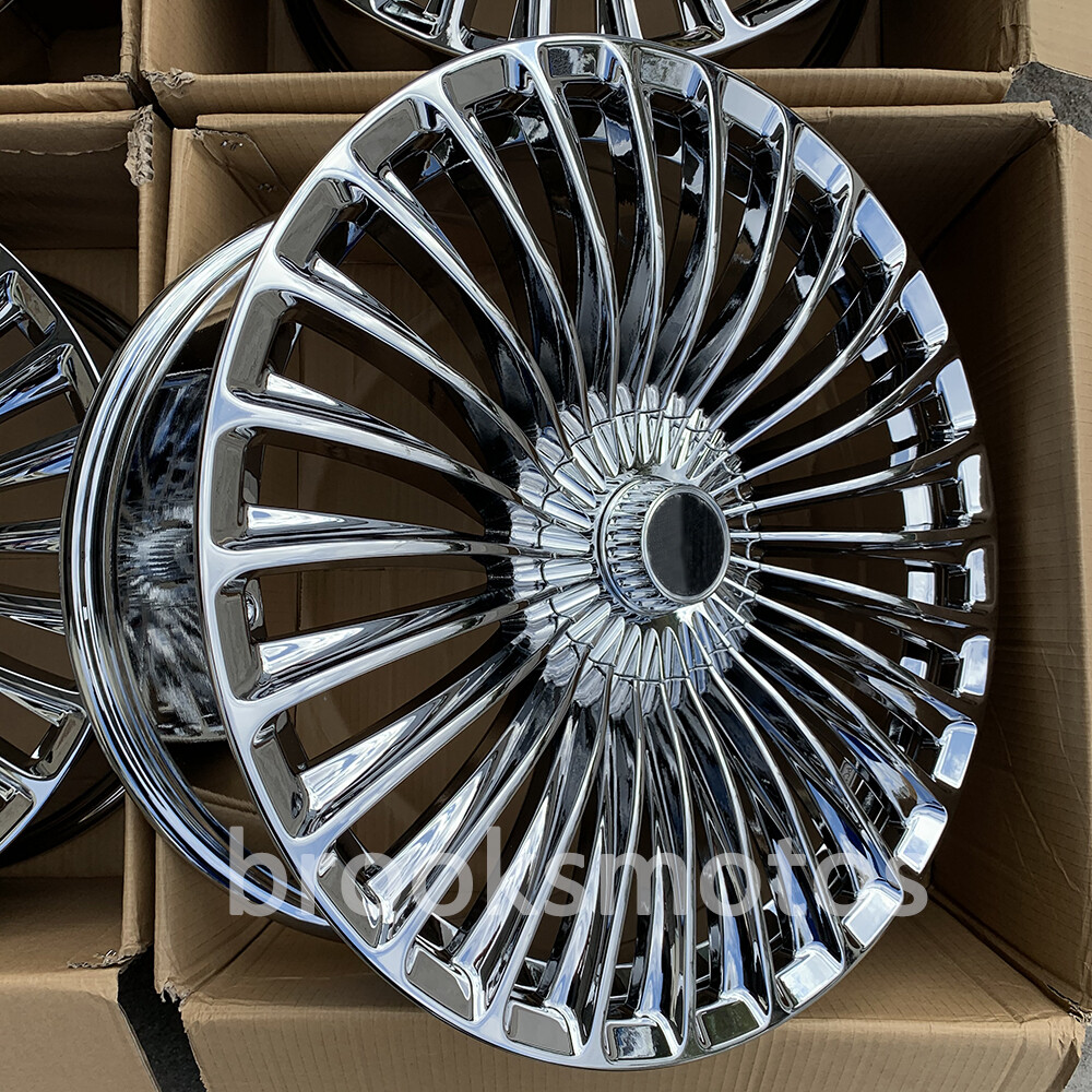 22" NEW CHROME MULT SPOKE STYLE FORGED WHEELS RIMS FITS FOR LEXUS RX350 ...