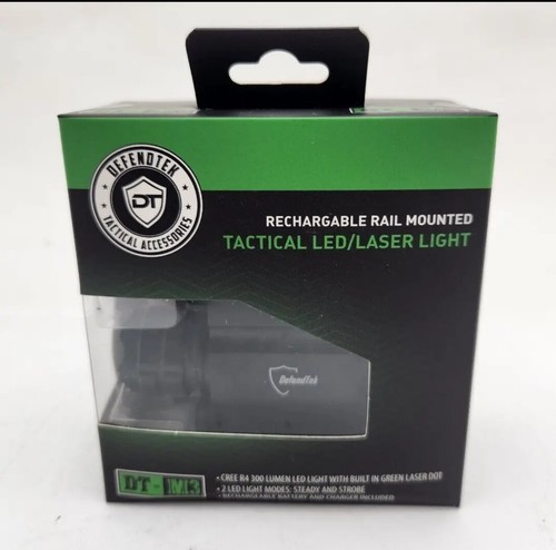 NEW DT-M3 DefendTek Tactical Flashlight - Rail-Mounted Flashlight ...