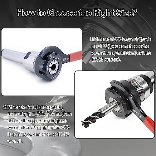 Coilover Spanner Wrench Set, C-Shape Shock Spanner Hook Wrench Tools ...