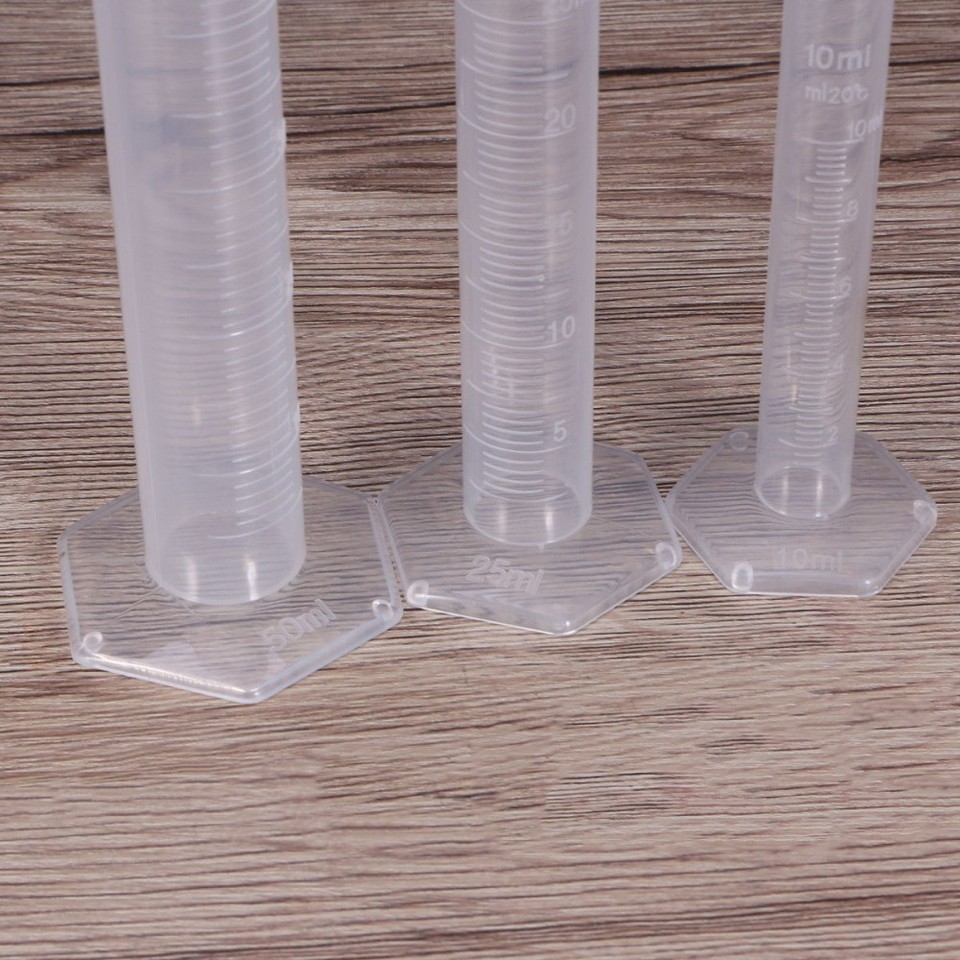 5 Pcs Lab Supplies Transparent Measure Tube Graduated Measuring ...