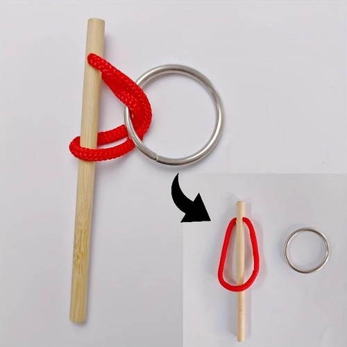 Intelligence Magic Props Loop Puzzle Mind Logic Wooden Brain Teasers ...