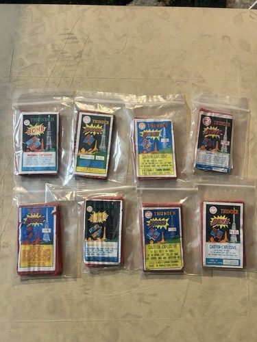 Vintage Thunderbomb Firecracker Pack Labels 16’s DOT Era Label Only | eBay