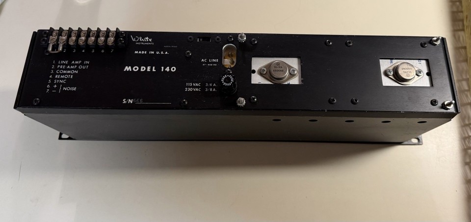 Vintage White Electronics Model 140 Sound Analyzer Analysis System Work ...