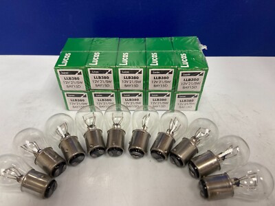 10x LUCAS R 380 LLB380 12V 21W/5w STOP/TAIL LIGHT BULBS | eBay UK