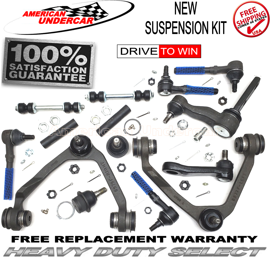 Ford F150 4x4 Ball joint Control Arm Tie Rod End Pitman Idler 2.5 Kit ...