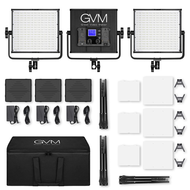 GVM RGB LED Studio 3-Light Kit for sale online | eBay