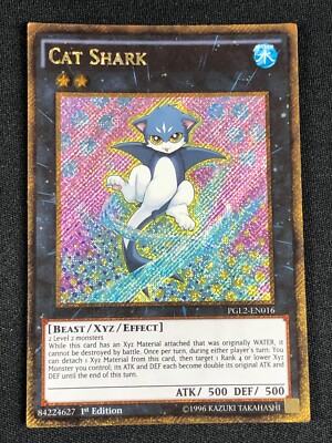 YUGIOH CAT SHARK PGL2-EN016 1ST GOLD PLAY/WEAR | eBay
