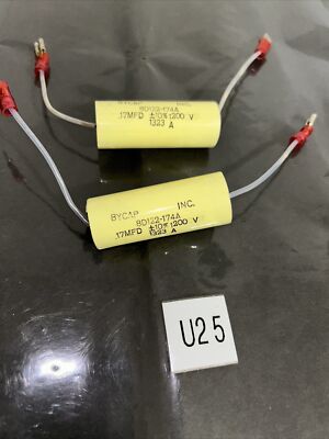 (2) BYCAP INC. CAPACITOR # 8D122-174A .17MFD FAST SHIPPING! + WARRANTY ...