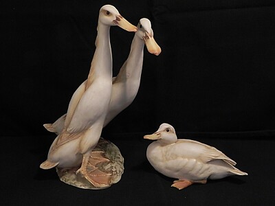 Vintage Kaiser Porcelain Ducks signed Tay 2 piece lot # 523 & 526 duck ...