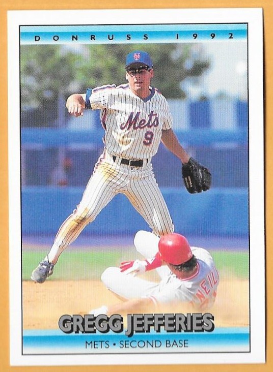 GREGG JEFFERIES NEW YORK METS #372 no dot inc - DONRUSS NM-MT 1992 | eBay