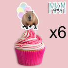 Capybara Birthday Cake and Cupcake Topper Set Capy Birthday | eBay UK