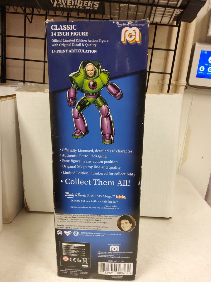 Marty Abrams Presents Mego Lex Luthor 14" Action Figure Numbered 5985/ ...