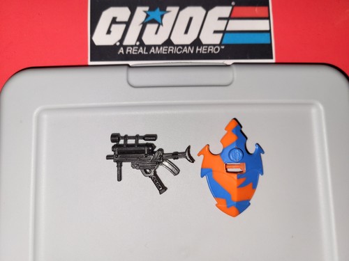 GI Joe Cobra Alley Viper 1989 Gun + Shield Accessories Lot Original 80 ...