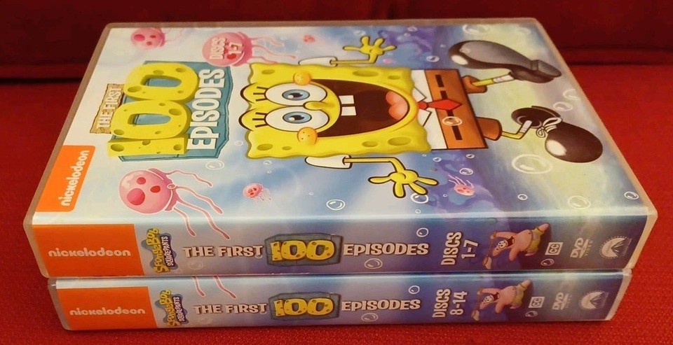 SpongeBob SquarePants The First & Next 100 Episodes + Shorts DVD Lot ...
