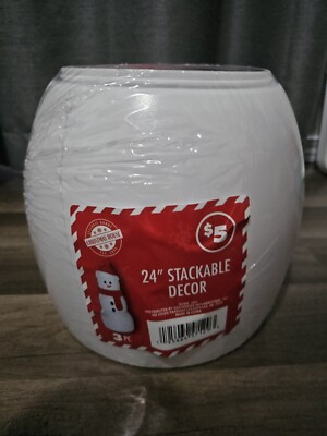 Dollar Tree Stackable Snowman Decor-Sold out! | eBay
