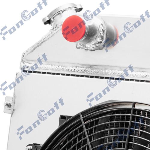 3 ROW Aluminum Radiator Shroud Fan Fits 1939 1940 Ford Deluxe Pickup ...