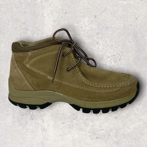 Route 66 Hiking Boots Mens Size 8 Beige Tan Brown Grip Lace Up Loafer ...