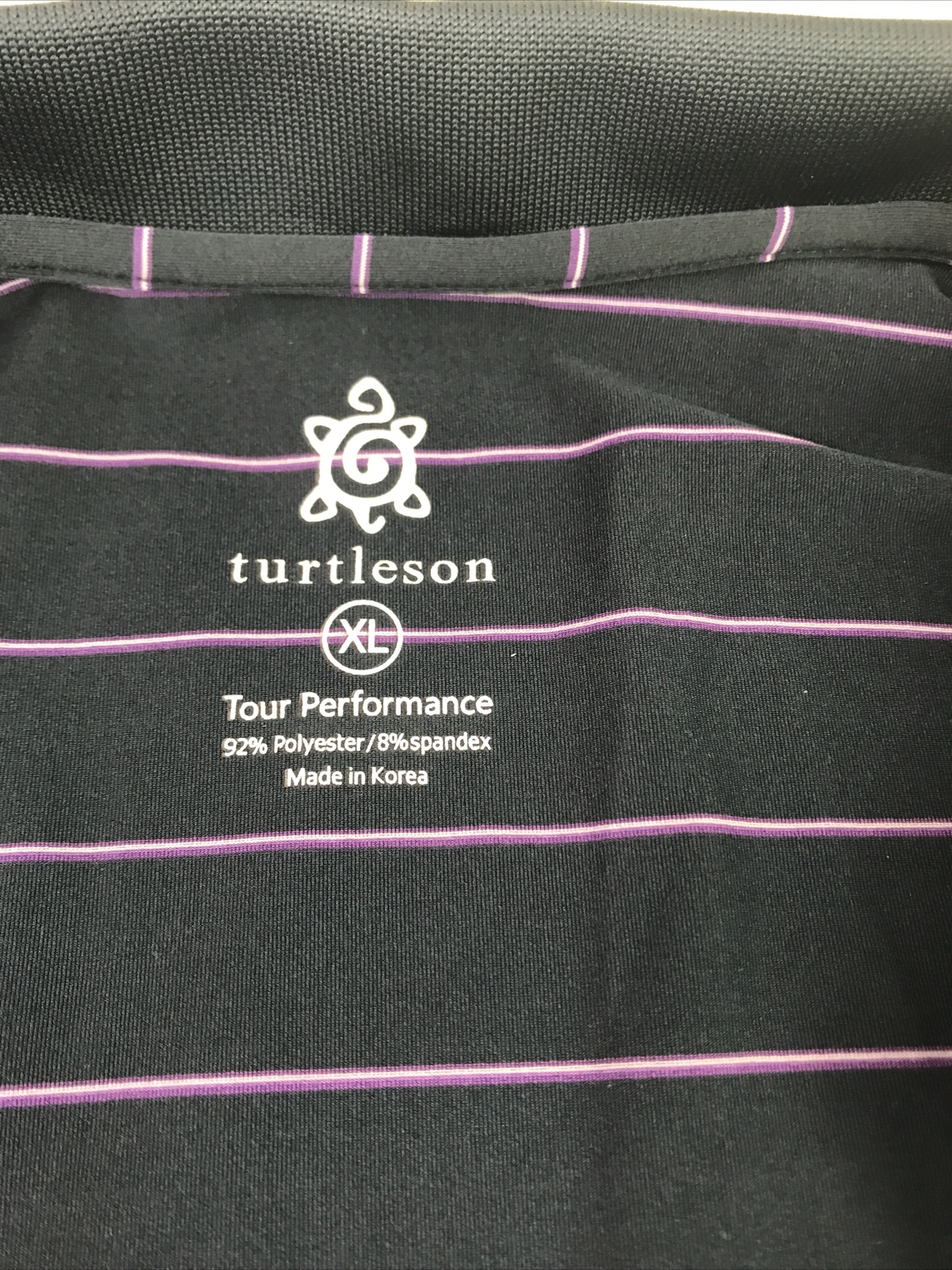 Turtleson Tour Performance Mens Golf Polo XL Gray Pin… - Gem