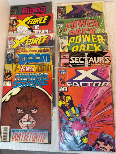 Lot of 11 Comic Books X-Force Power Pack X Factor Alpha Flight Doom ...