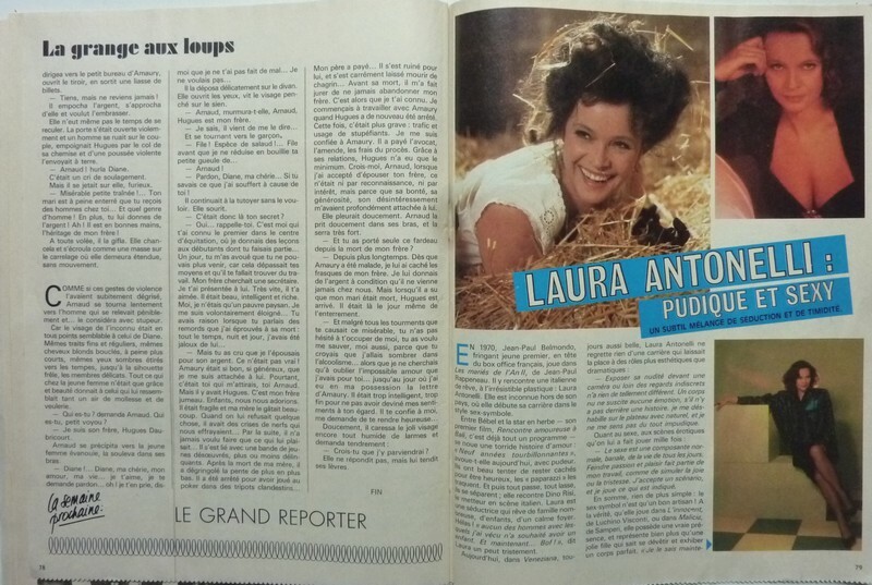 NOUS DEUX FLASH 1986: SACHA DISTEL_LAURA ANTONELLI | eBay