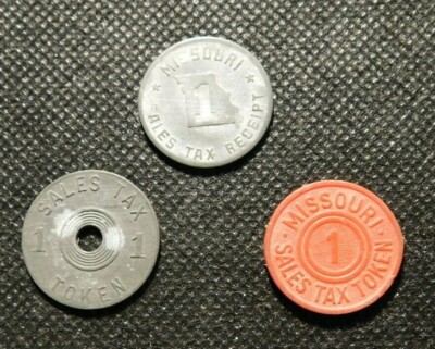 THREE (2)MISSOURI (1)ALABAMA TAX TOKENS! e199UXX | eBay