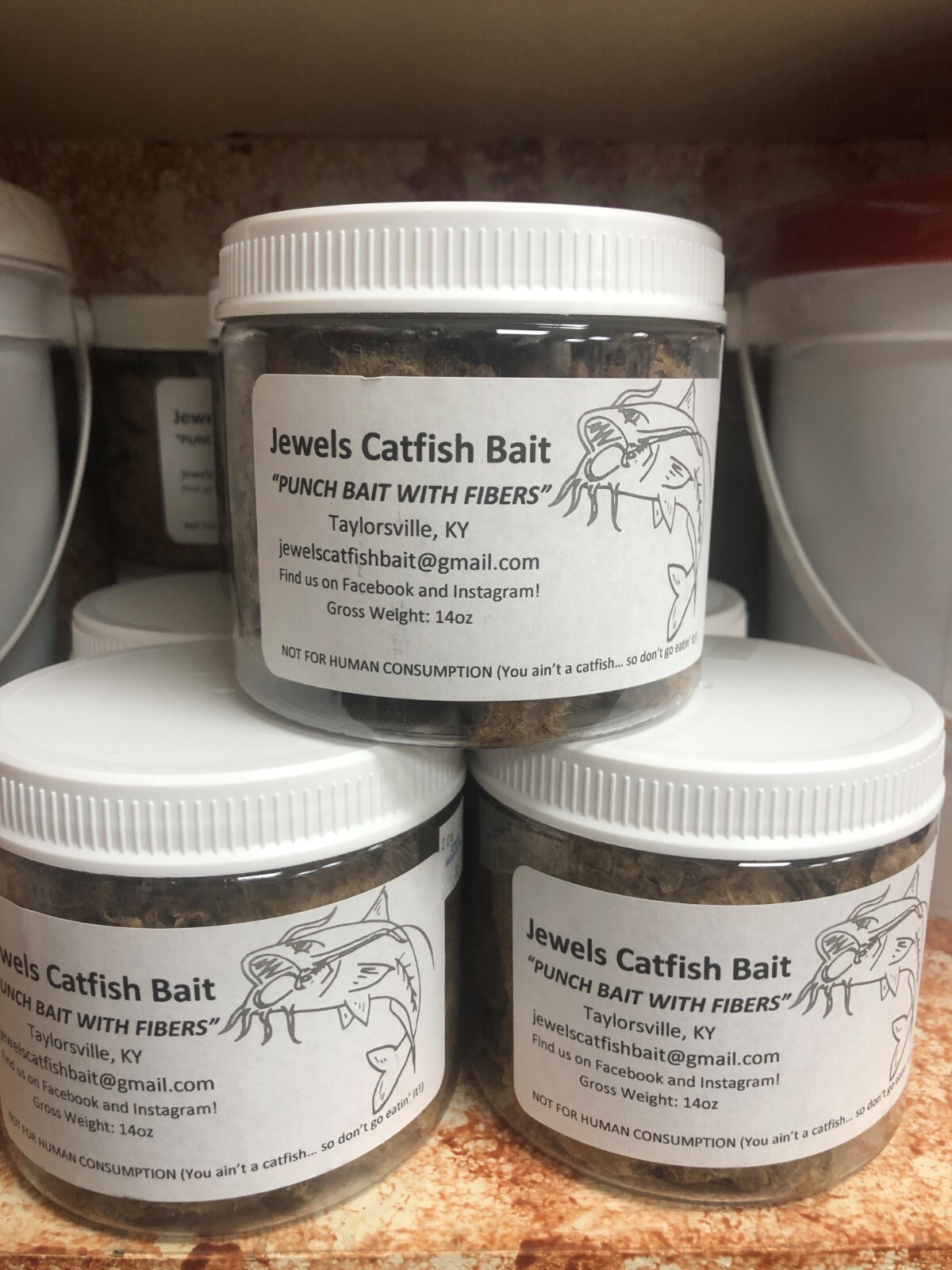 Jewels Catfish Bait - Cheese Punch Bait - Approx 14oz Cheese Flavor ...