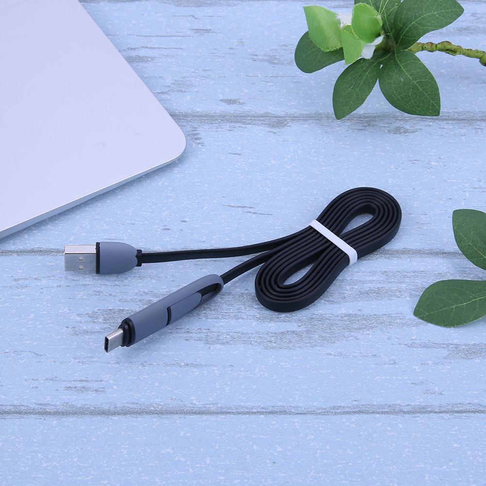2 in 1 Micro USB Type-C Sync Data Charging Cable for Android Phone ...