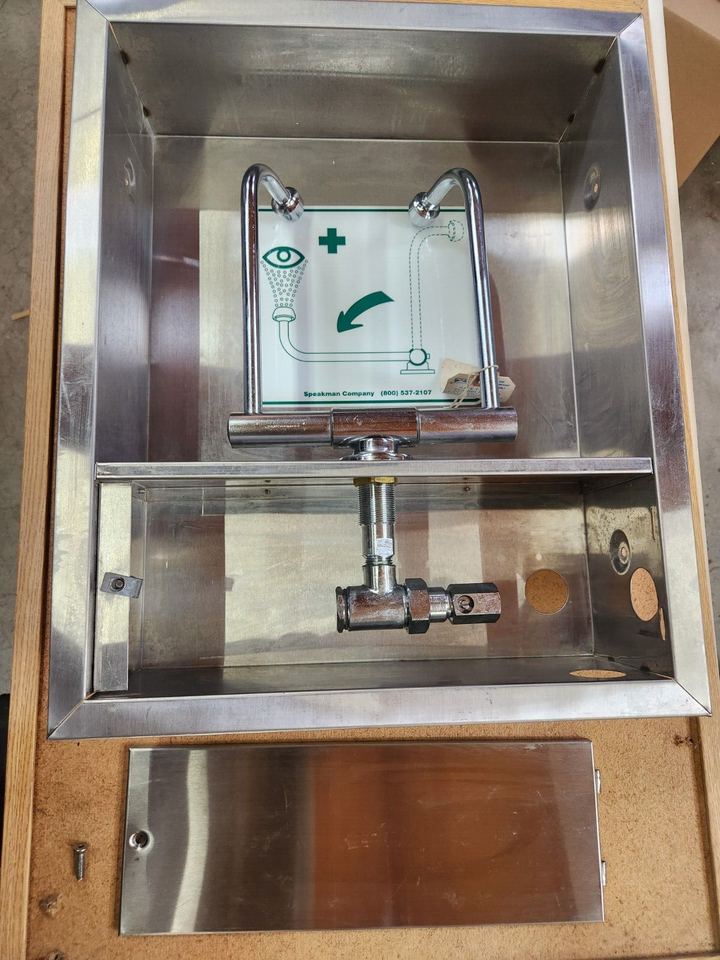 Speakman Swing Down-Activated Wall Mounted Eyewash Station | eBay