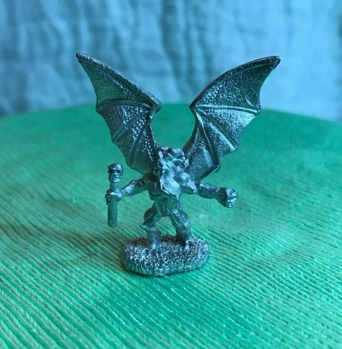 D&D MINI miniature metal baphomet devil demon horned goat staff wings ...