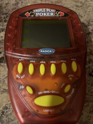 Vintage Radica Triple Play Poker 2000 Electronic Handheld Game Tested ...