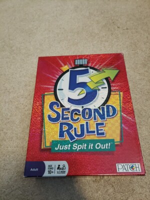 Five Second Rule - Game - Just Spit it Out - Family Game | eBay