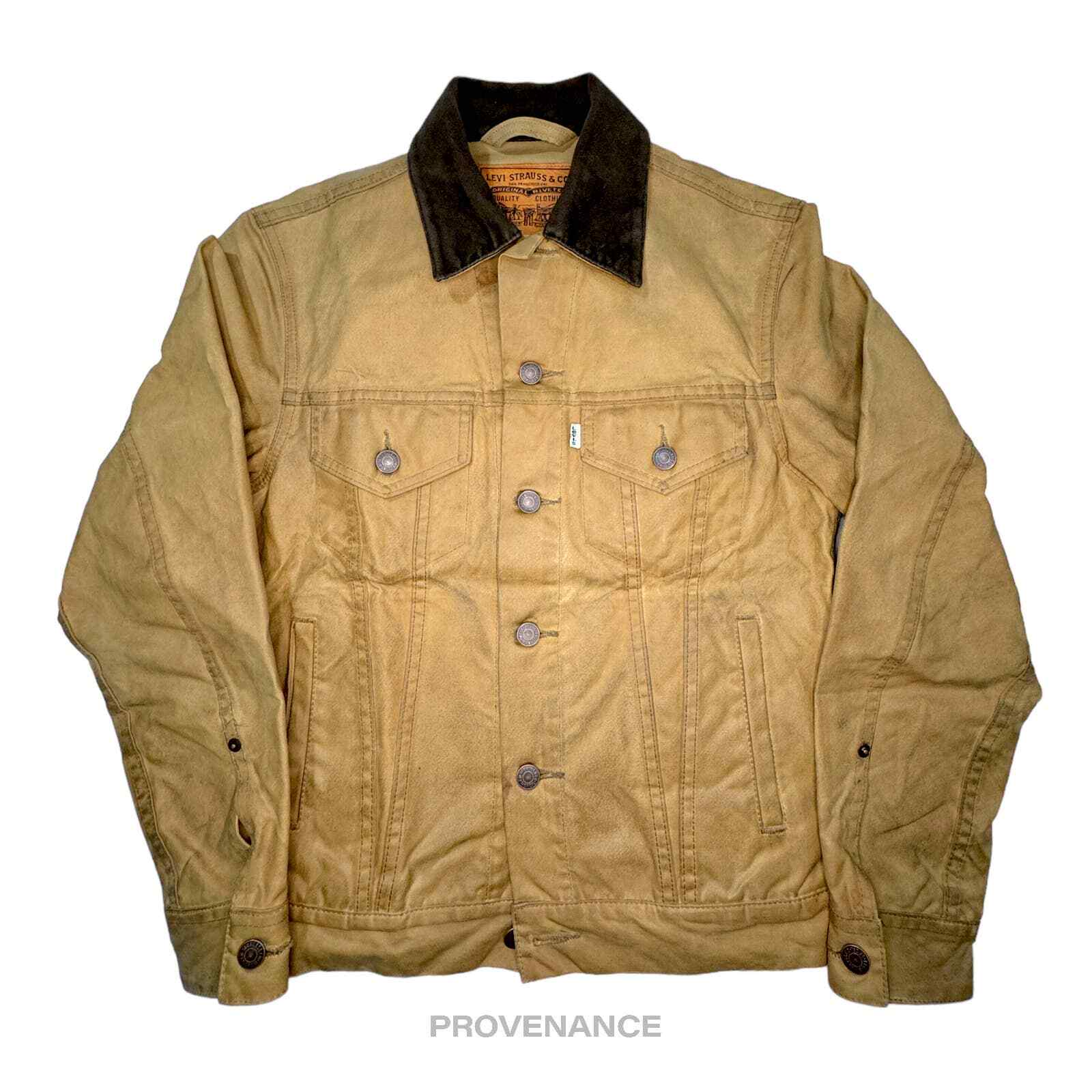 🔴 Levis x Filson Trucker Jacket - Tan Waxed Tin Clot… - Gem
