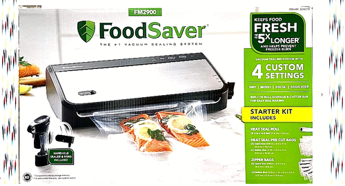FoodSaver Vacuum Sealing System with Handheld Sealer Attachment FM2900 ...