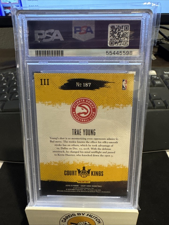 2018-19 Panini Court Kings Level 3 Trae Young #187 Rookie RC PSA 10 GEM ...