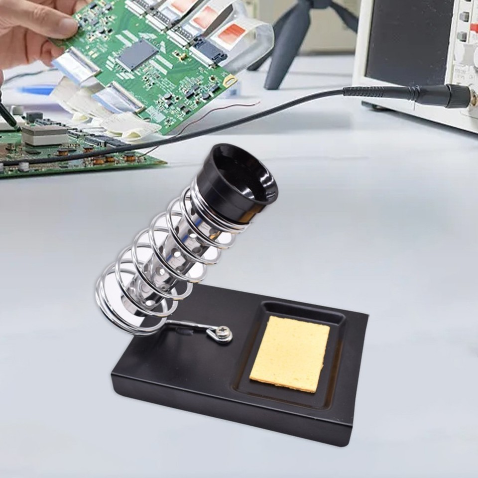 Metal Soldering Iron Stand Holder with Sponge for Safe Stable ...