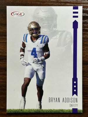 2025 Sage High Series Football Bryan Addison UCLA Bruins Base #172 | eBay
