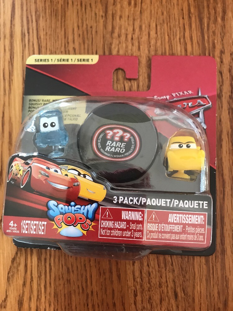 Pixar Disney Cars Series 1 Squishy Pops Jackson Storm & Ambulance RARE ...